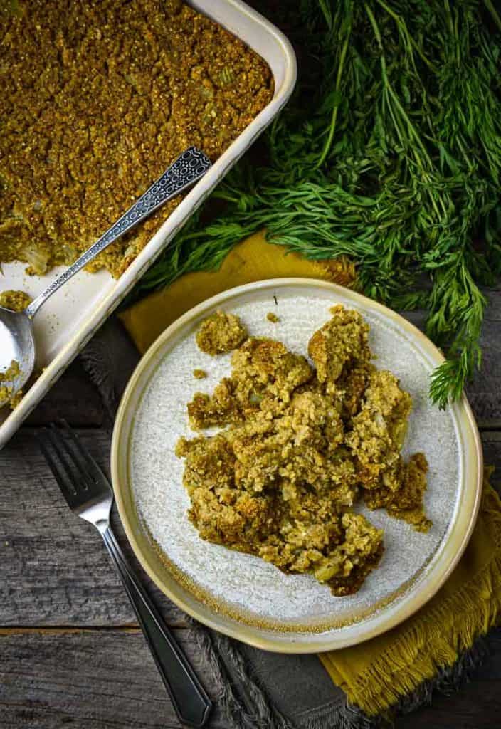 Easy Cornbread Dressing (Vegan & Oil Free) - Shane & Simple