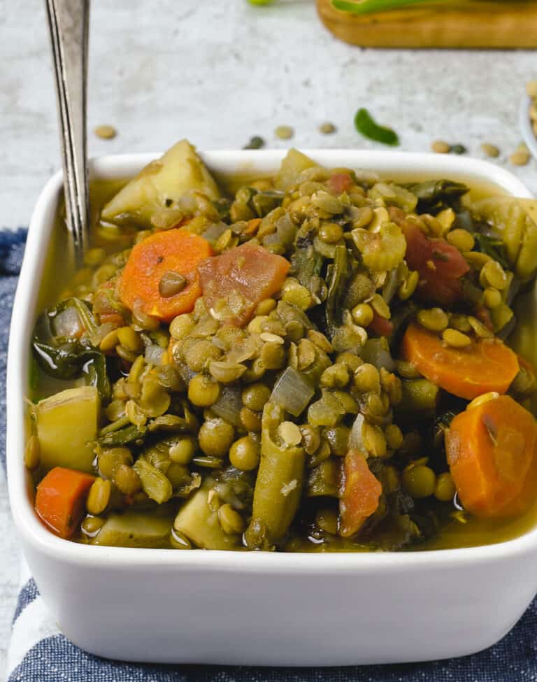 Easy 1-Pot Vegan Lentil Soup (10 Ingredients!) - Shane & Simple