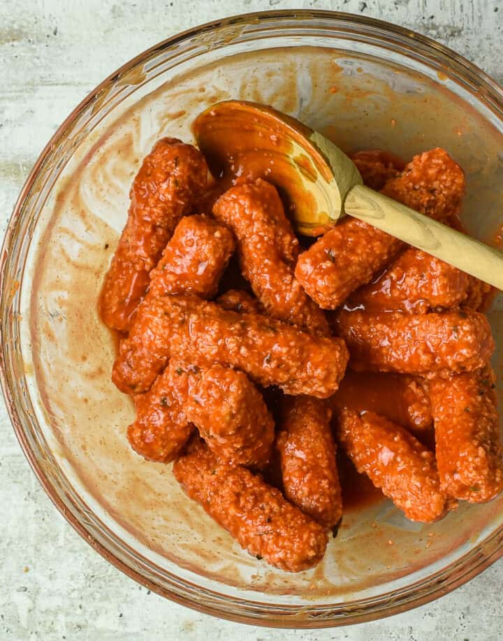 Vegan Buffalo Tofu Wings (Baked & Crispy) - Shane & Simple
