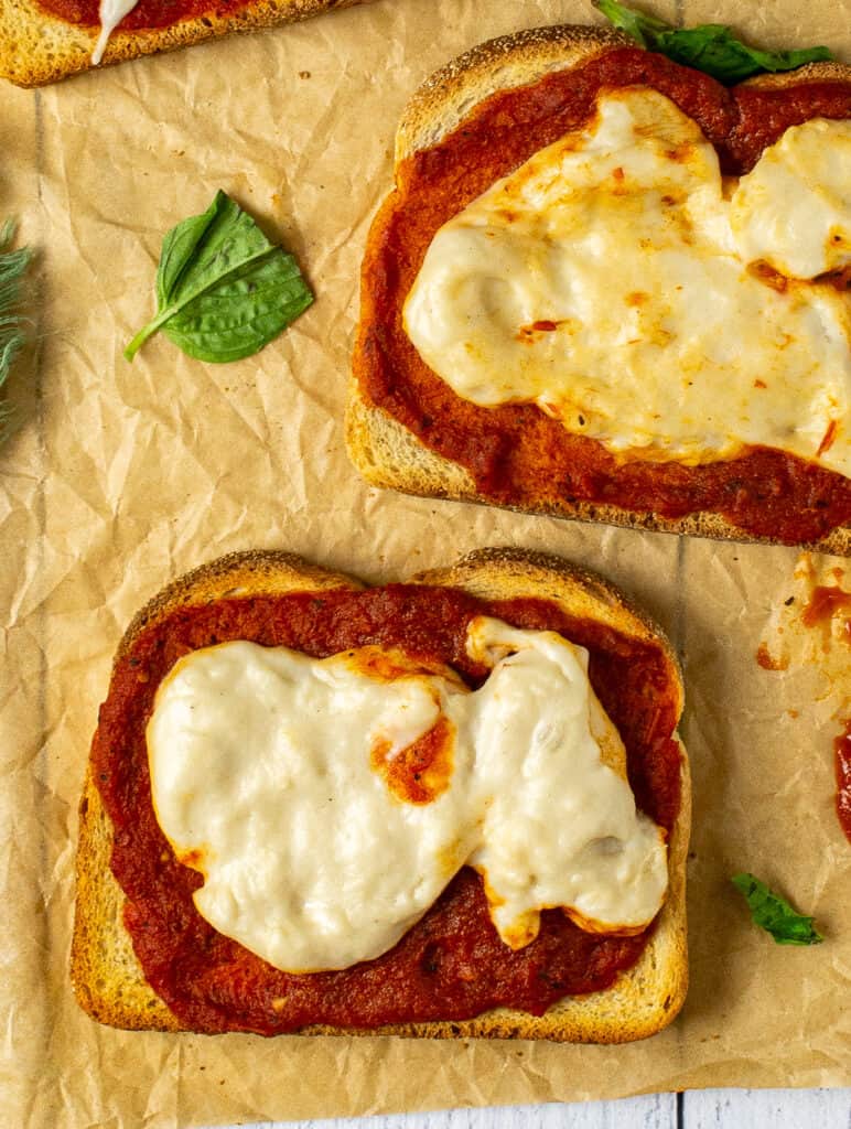 Easy Vegan Pizza Toast - Shane & Simple