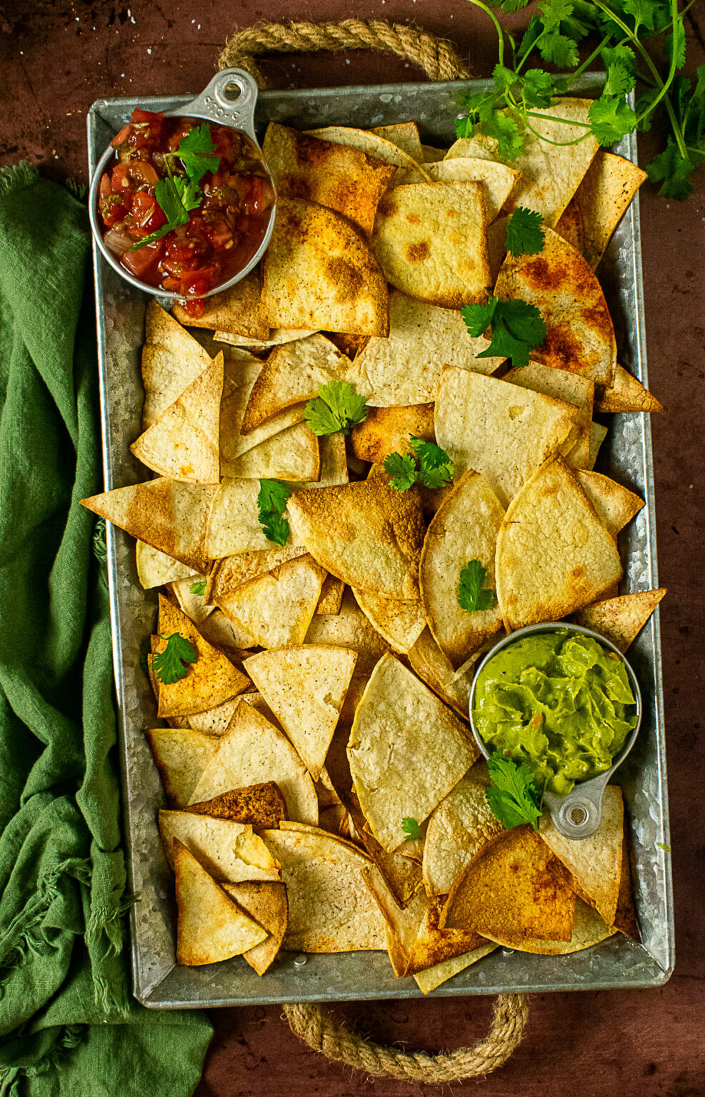 Healthy Homemade Tortilla Chips (Baked, Oil-free) - Shane & Simple