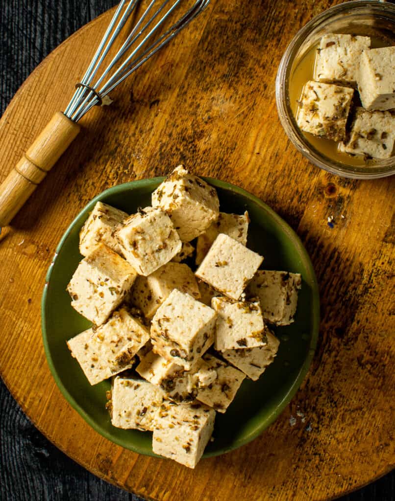 Easy Vegan Tofu Feta Cheese - Shane & Simple