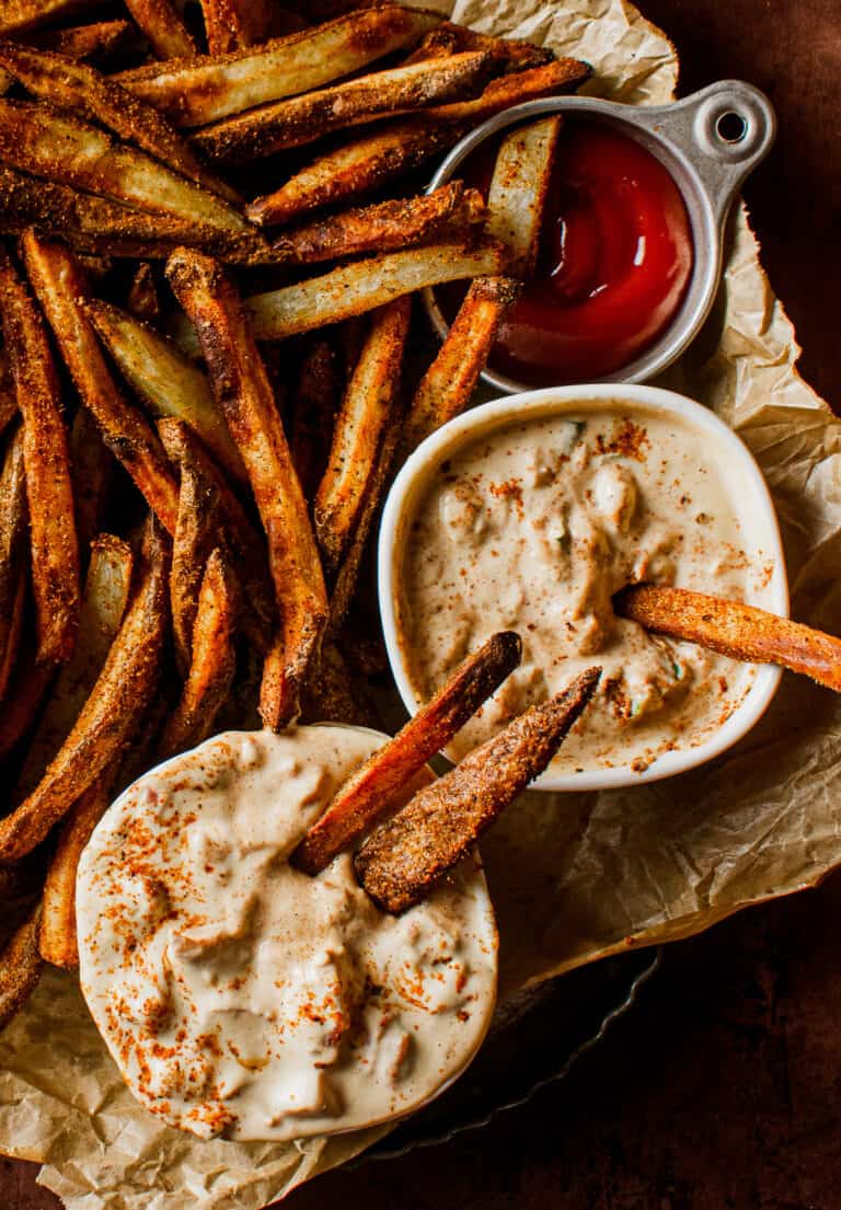 Cheesy Vegan Nacho Fries (Healthy & Delicious) - Shane & Simple