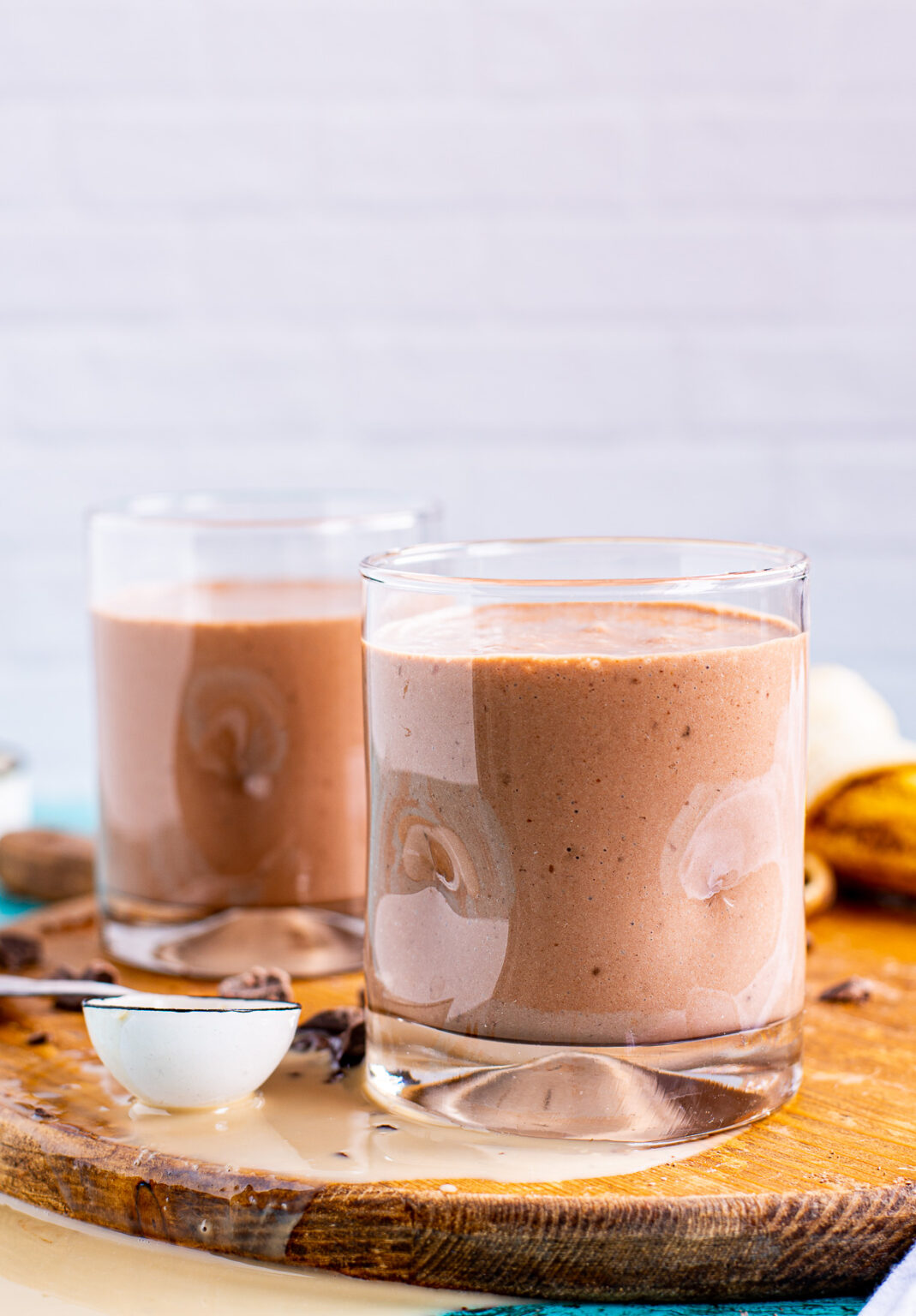 Creamy Chocolate Tahini Shake (Vegan) - Shane & Simple