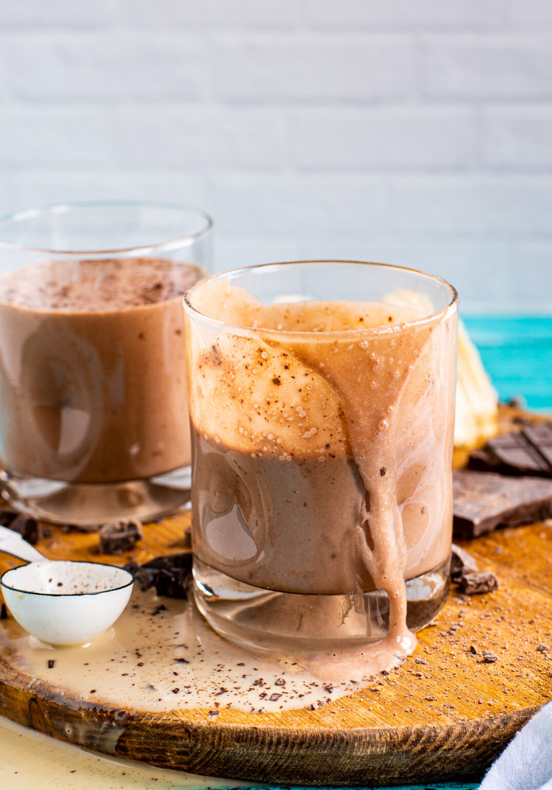 Creamy Chocolate Tahini Shake (Vegan) - Shane & Simple