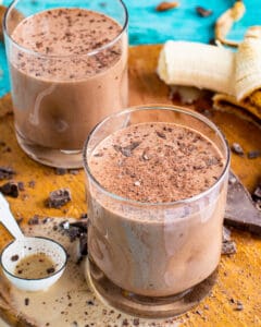 Creamy Chocolate Tahini Shake (Vegan) - Shane & Simple