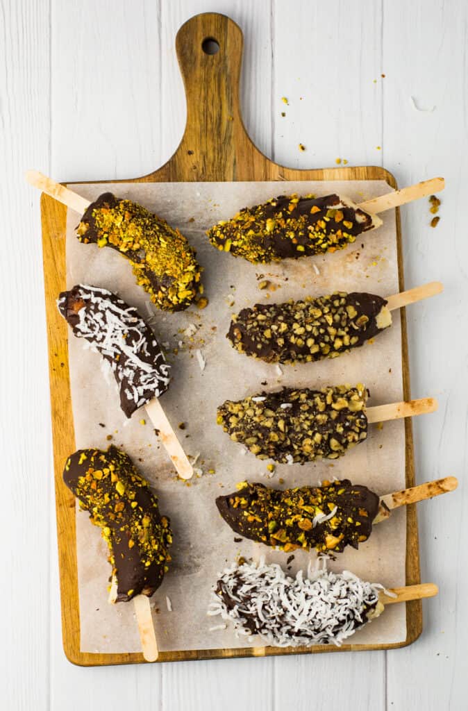 Frozen Chocolate Covered Bananas (Vegan, Gluten-free) - Shane & Simple