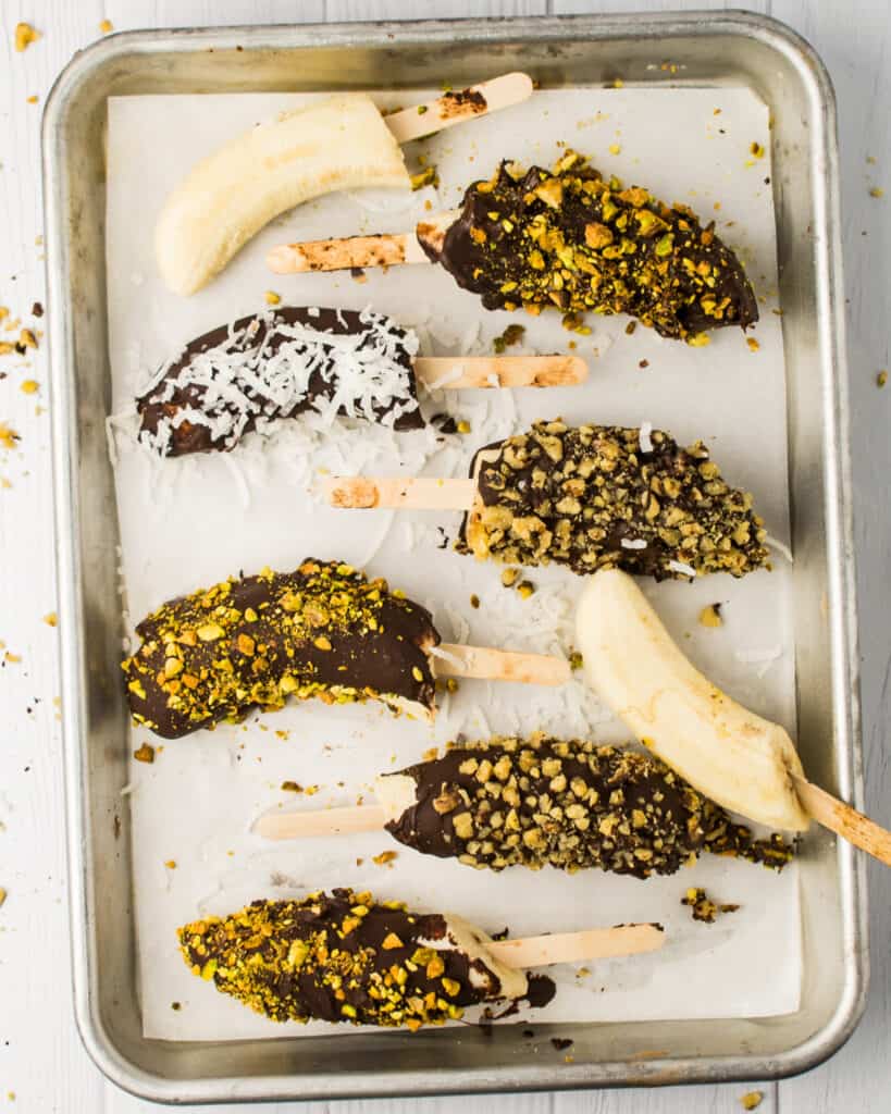 Frozen Chocolate Covered Bananas (Vegan, Gluten-free) - Shane & Simple