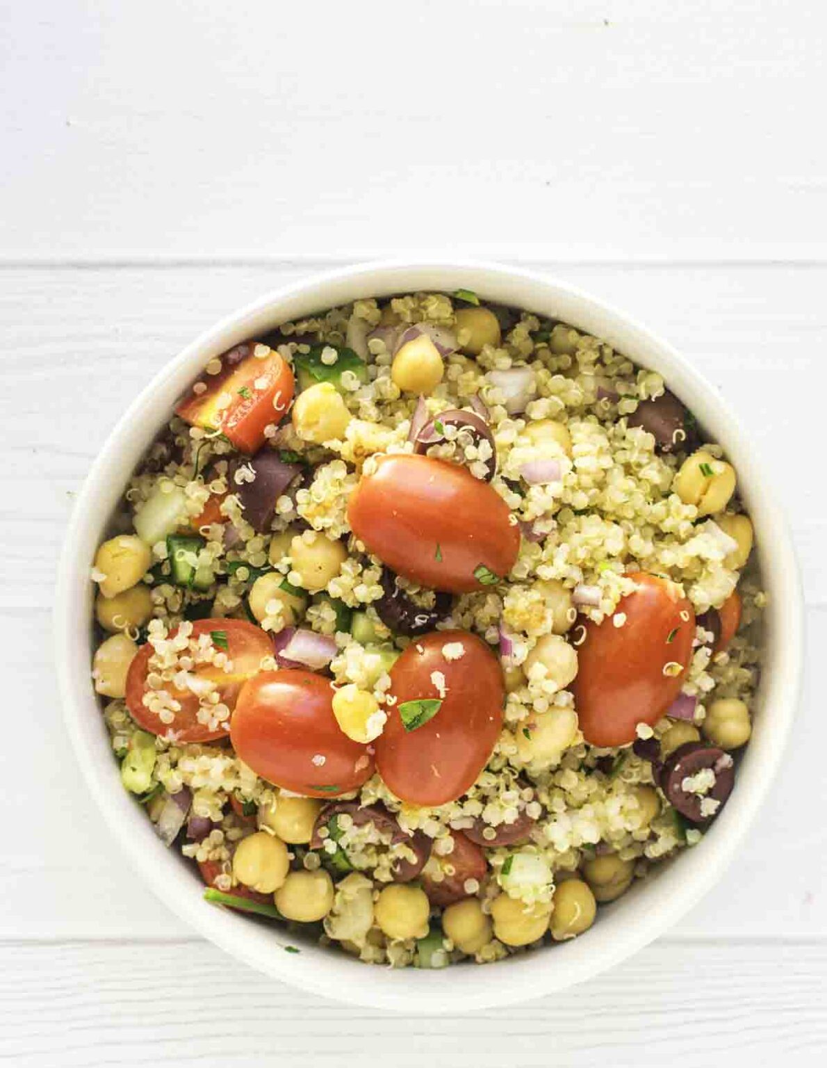 Easy Mediterranean Quinoa Salad Recipe (Vegan) - Shane & Simple