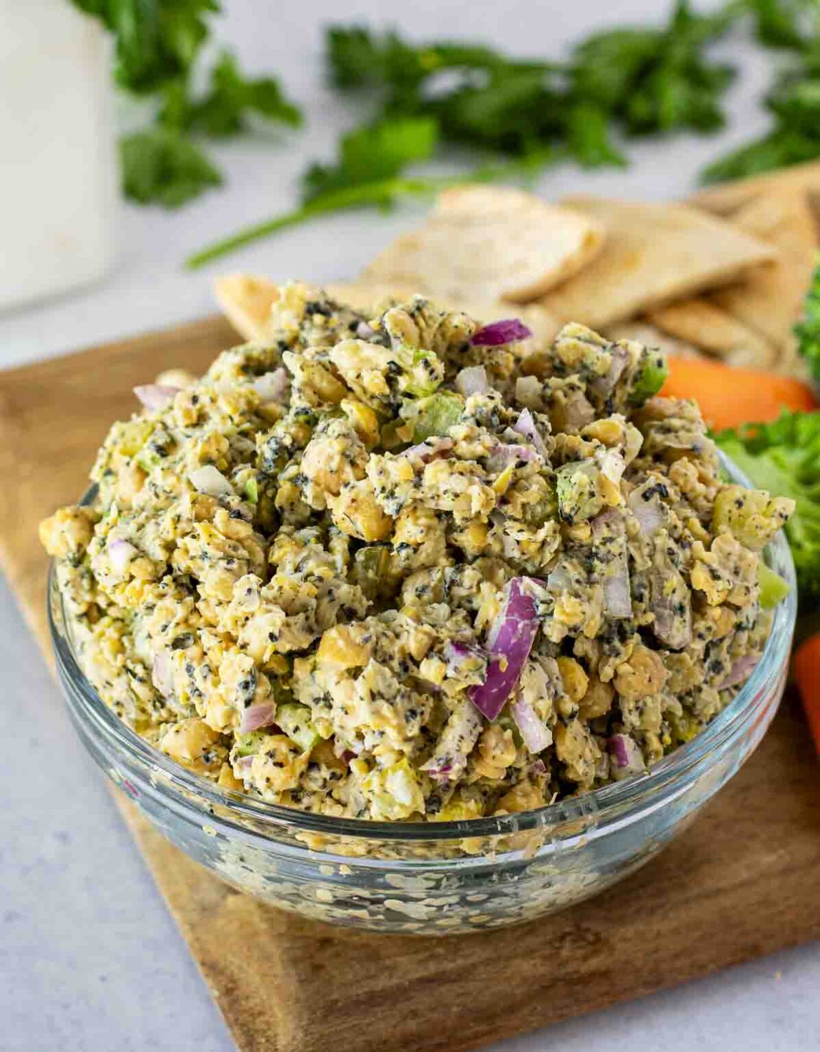 Easy Smashed Chickpea Salad Recipe (Vegan, One Bowl) - Shane & Simple