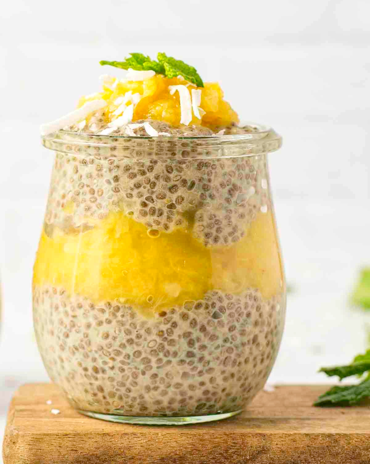 Pineapple Coconut Chia Pudding (Vegan, GF) - Shane & Simple