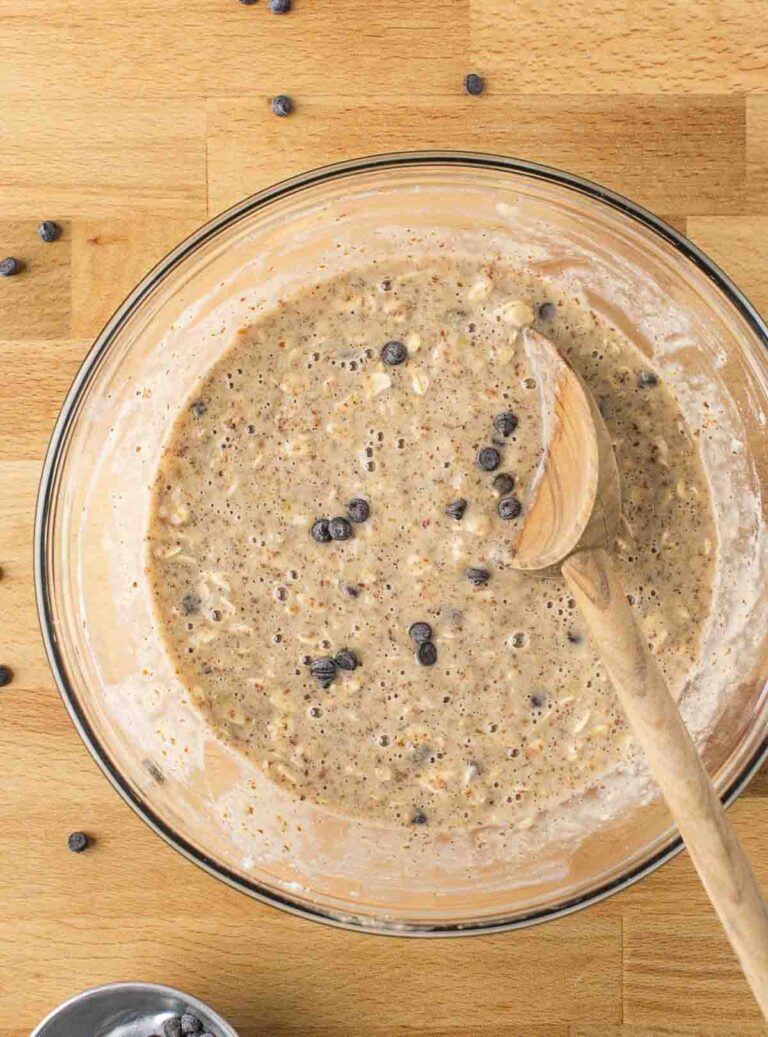 Chocolate Chip Oatmeal Pancakes (Vegan, Gluten-free) - Shane & Simple