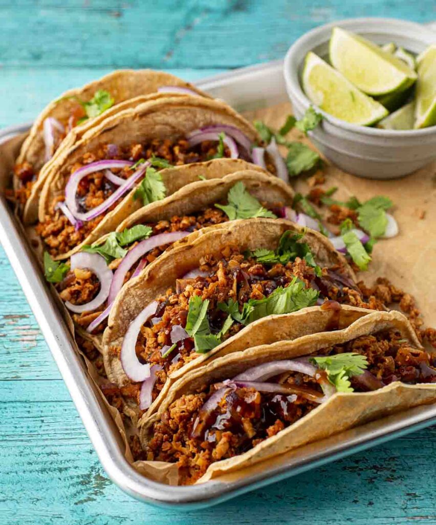 BBQ Shredded Tofu Taco Recipe (Vegan, Oil-free) - Shane & Simple