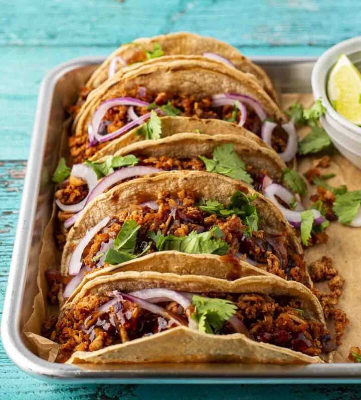 BBQ Shredded Tofu Taco Recipe (Vegan, Oil-free) - Shane & Simple
