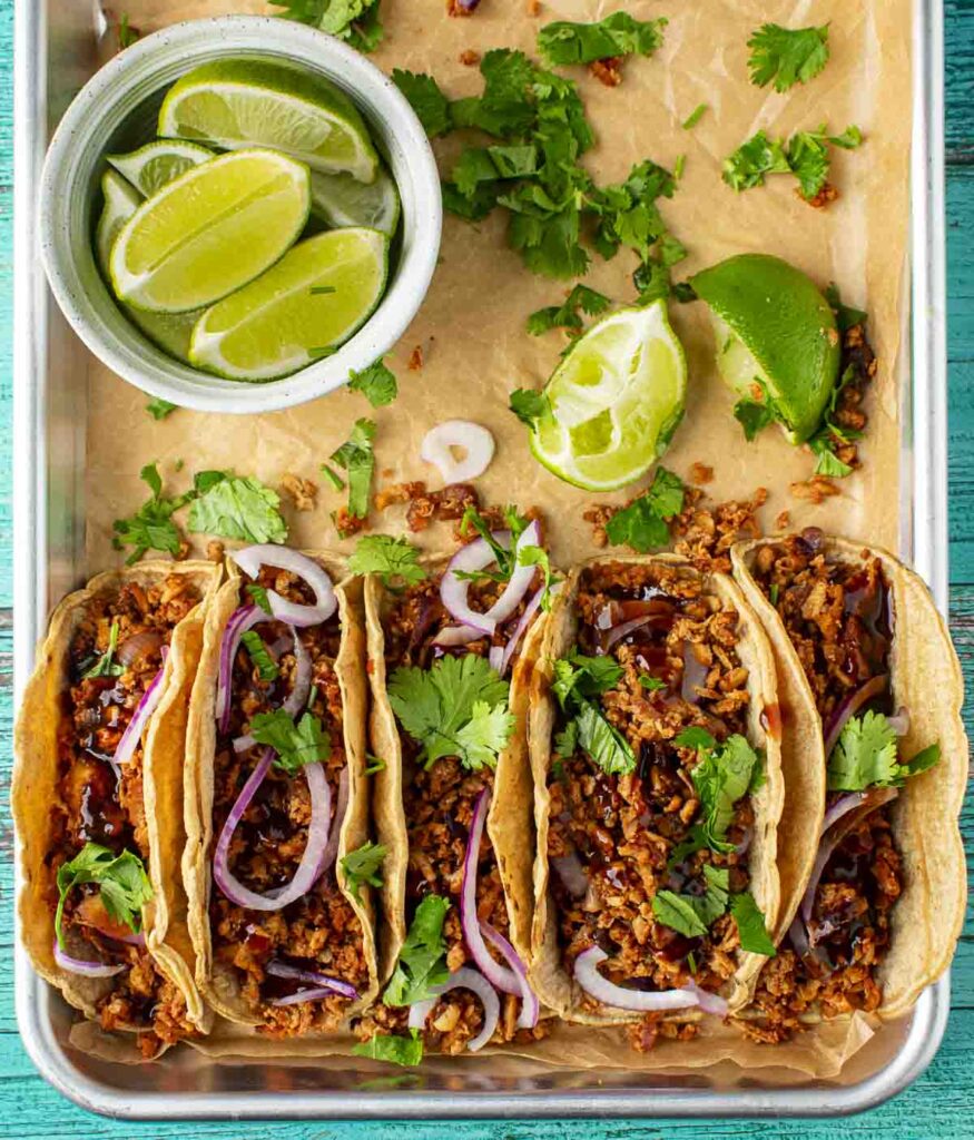 BBQ Shredded Tofu Taco Recipe (Vegan, Oil-free) - Shane & Simple