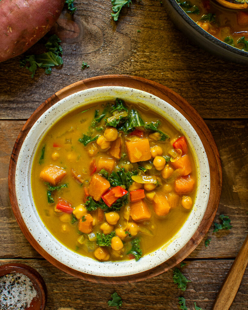Sweet Potato Chickpea Curry (One-Pot + Oil-Free) - Shane & Simple